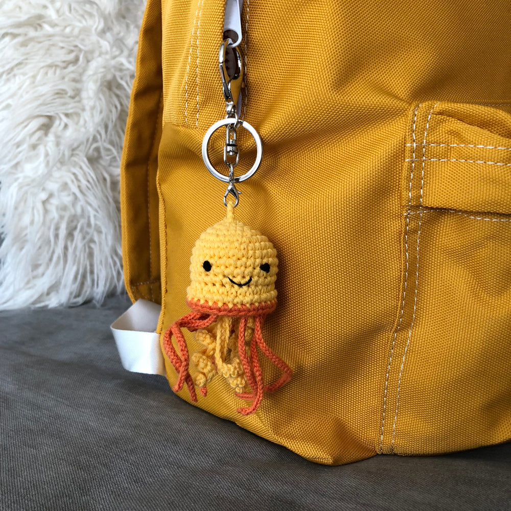 Backpack Charm - Jellyfish (orange) – Cheengoo