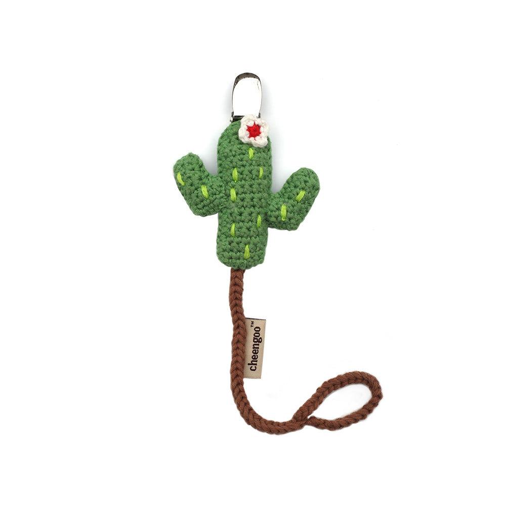 Cactus pacifier clip – Cheengoo